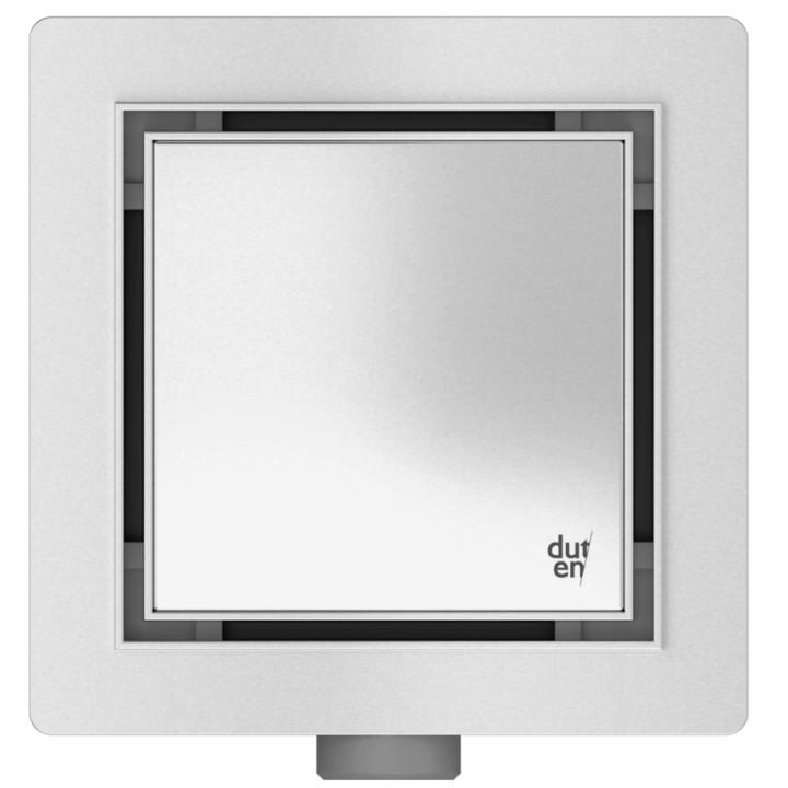 Brushed stainless steel - Duten